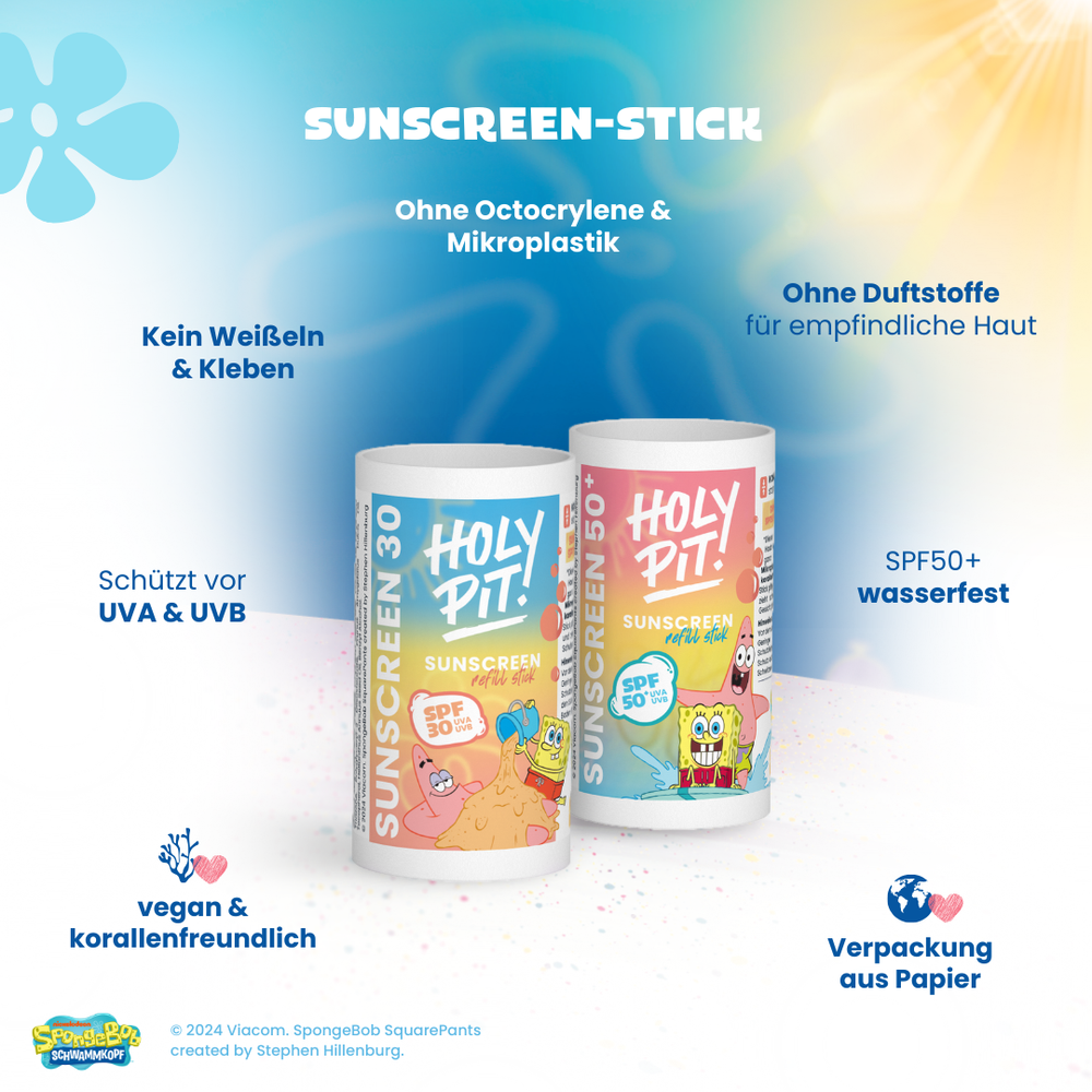 SPONGEBOB x HOLY PIT | SUNSCREEN-STICK | REFILLS