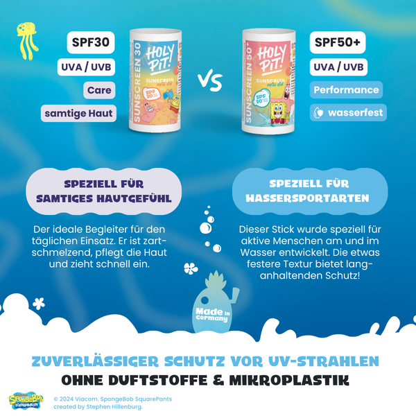 SPONGEBOB x HOLY PIT | SUNSCREEN-STICK | REFILLS