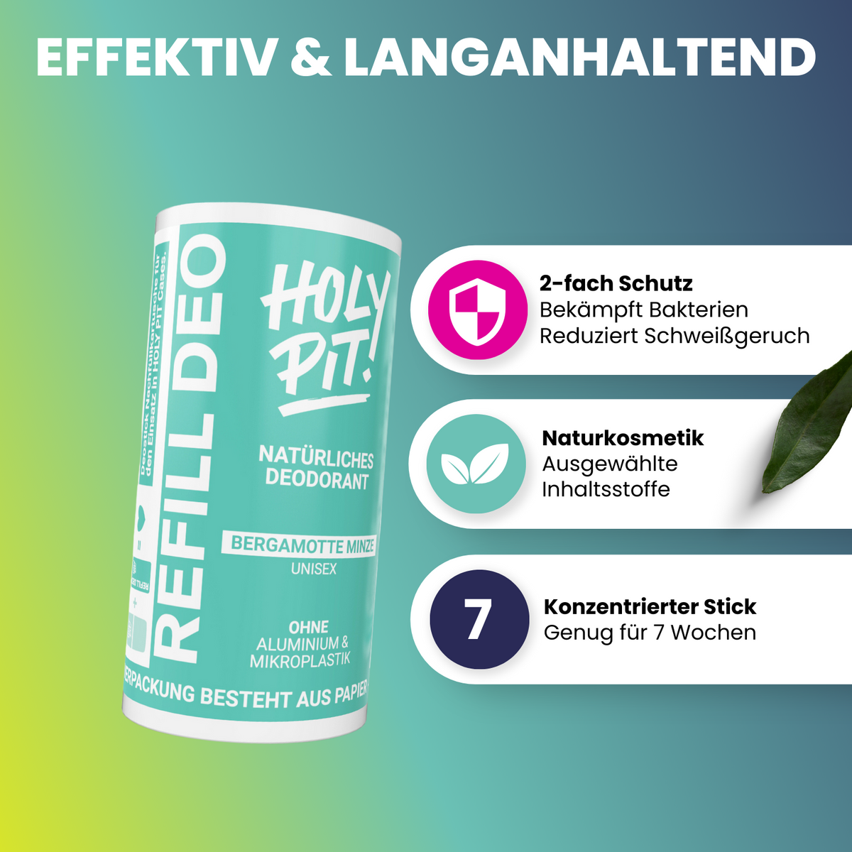Das kluge REFILL DEO von HOLY PIT | Refillpack