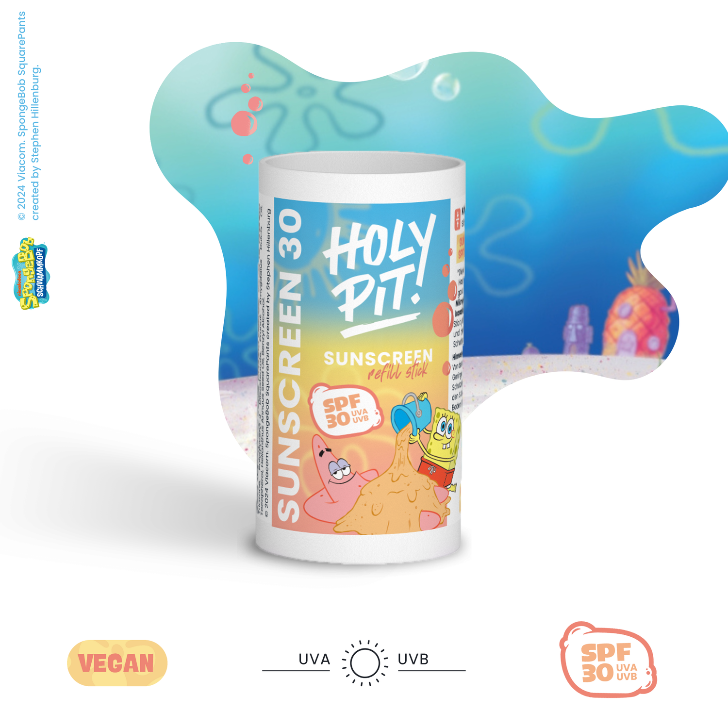 SPONGEBOB x HOLY PIT | SUNSCREEN-STICK | REFILLS