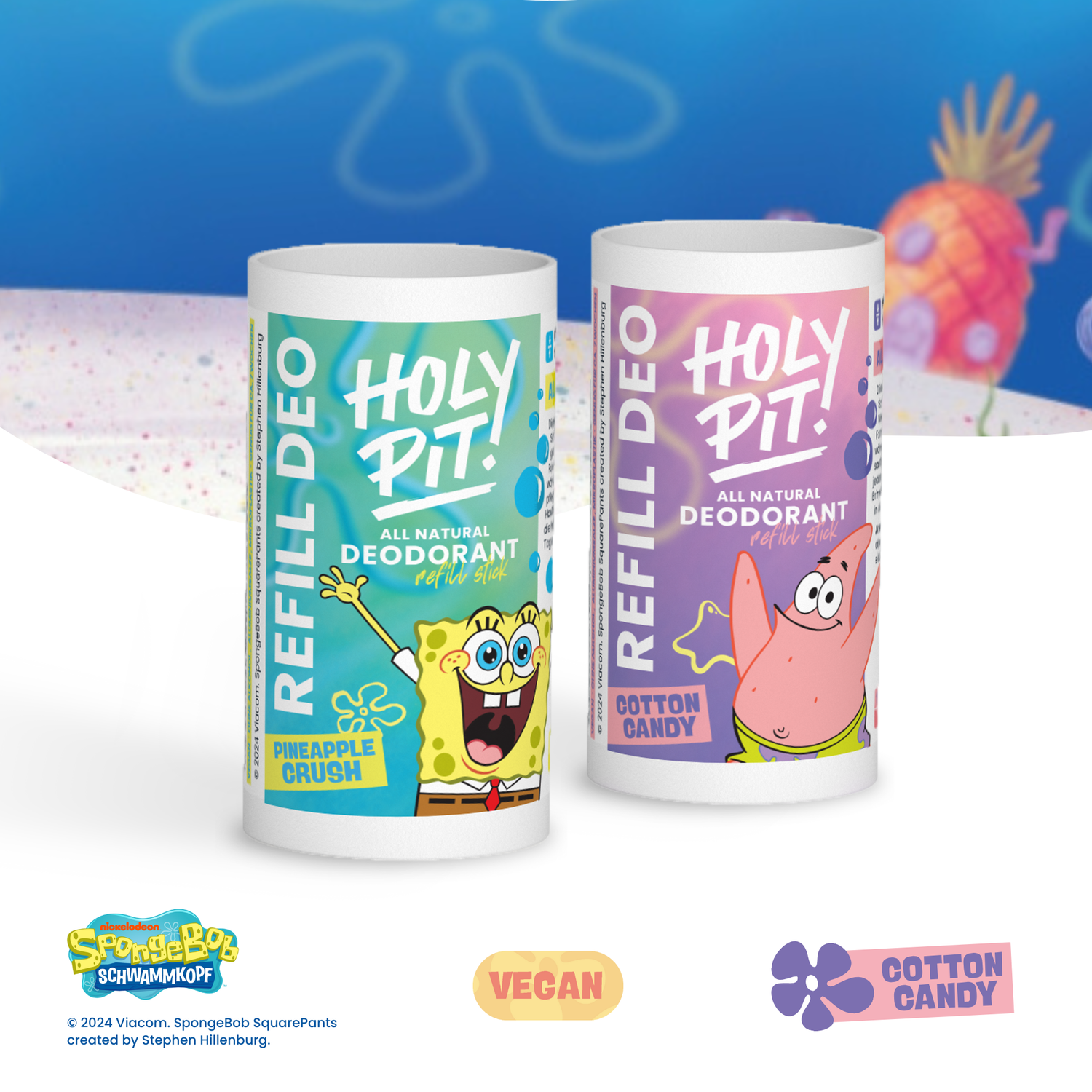 SPONGEBOB x HOLY PIT | DEO-STICK | REFILLS